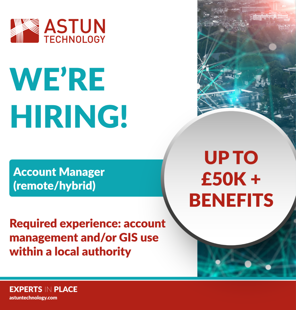 We’re recruiting an Account Manager (remote/hybrid) - Astun Technology